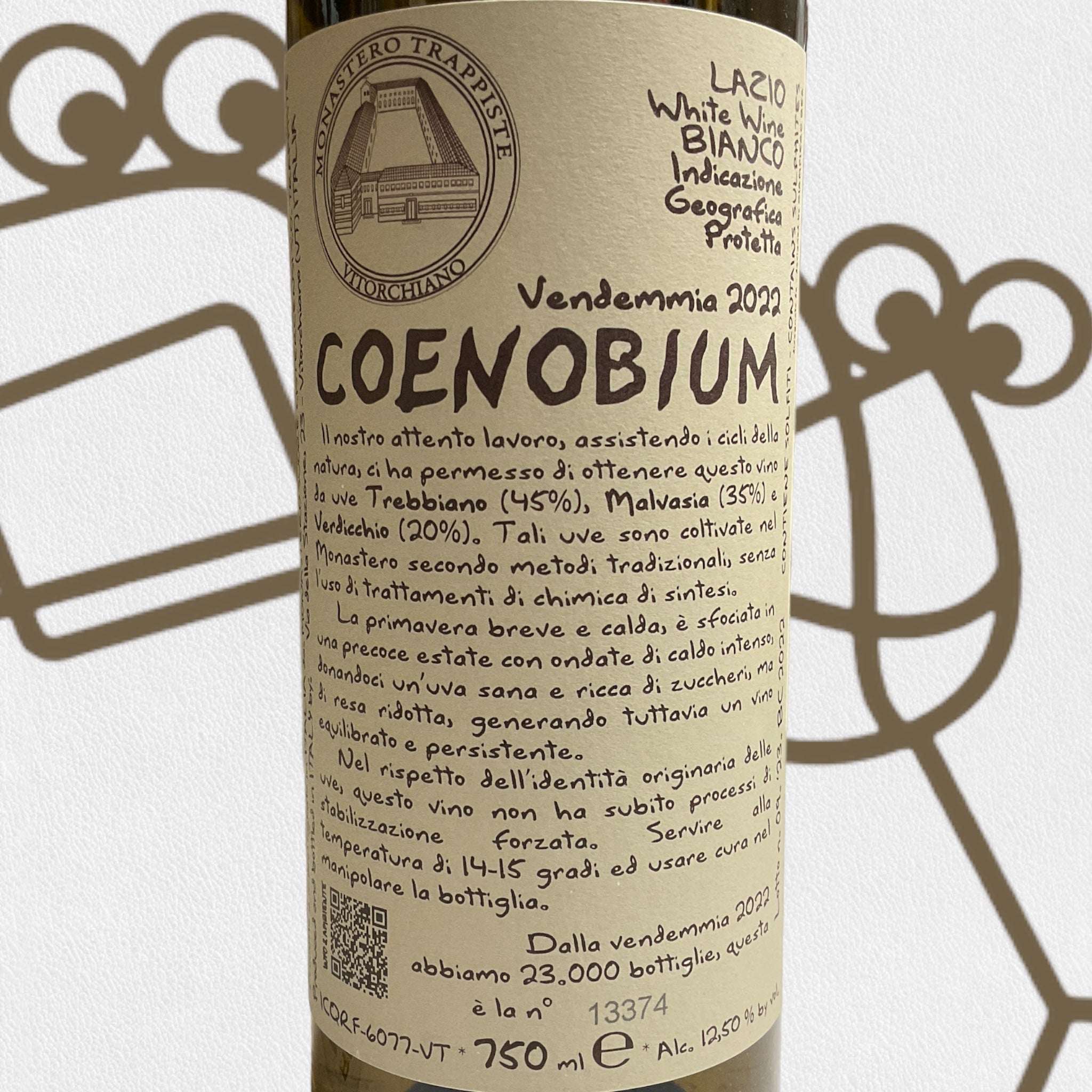Monastero Trappiste di Vitorchiano 'Coenobium' Bianco 2022 Lazio, Italy ...